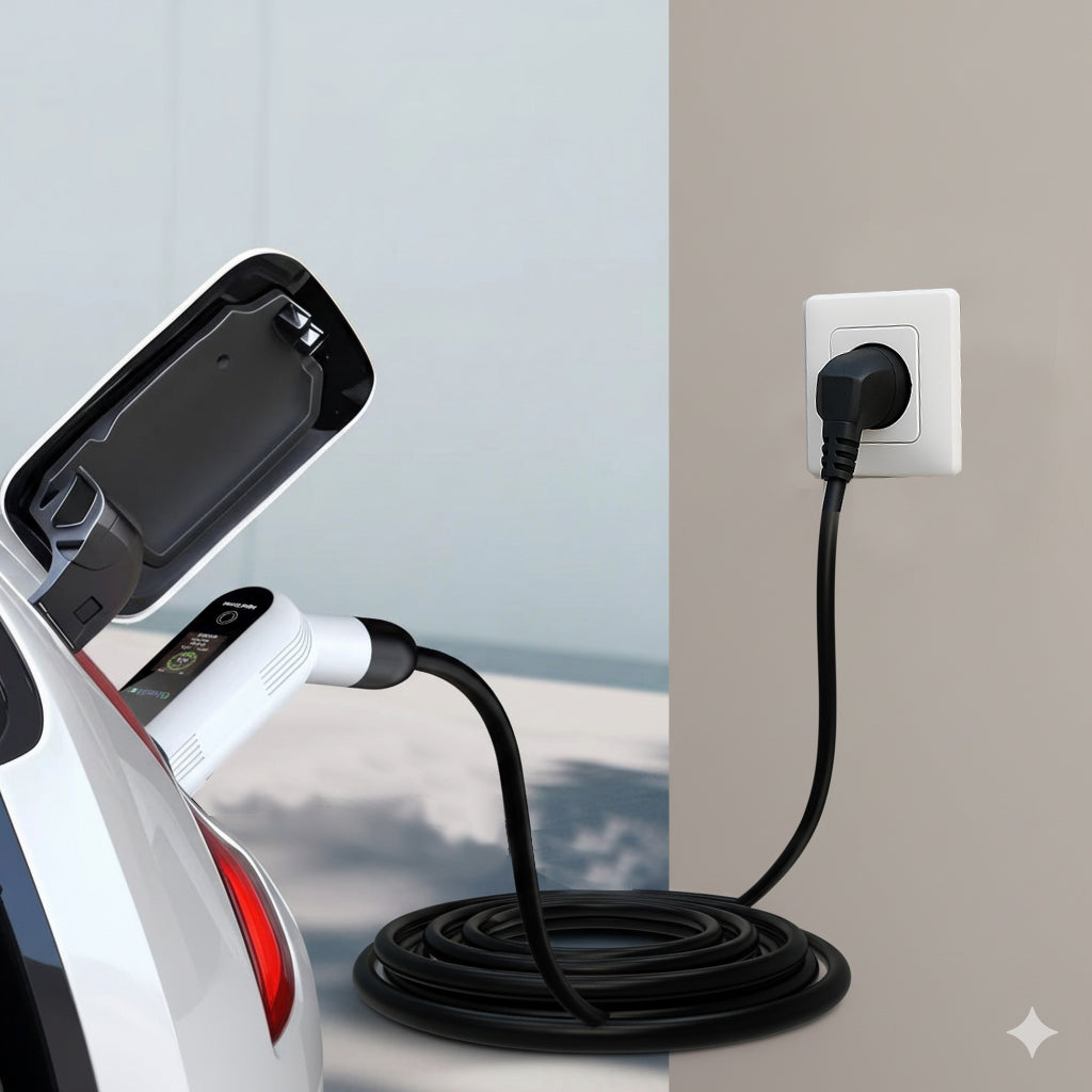 3.2kW Portable EV Charger Gun Type A+DC6mA RCD Protection UK Plug 8/10 ...