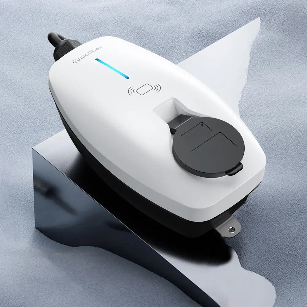 EVwallbox 11kw 16A Type 2 Type A+DC 6mA mini ev charger with socket ...