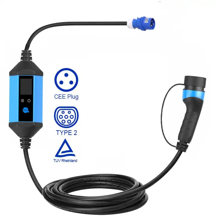 EVwallbox 32A 7KW Mini Ev Charging Station type 2 ev charger evse wall ...